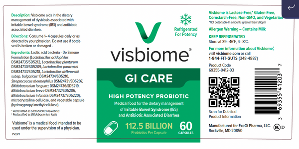 Visbiome GI Care High Potency Probiotic Capsules - 4 Pack