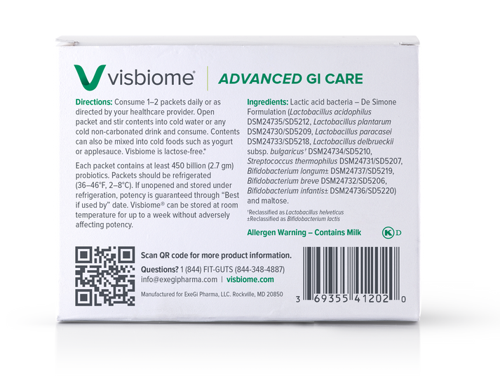 Visbiome Advanced GI Care High Potency Probiotic Powder | Visbiome®