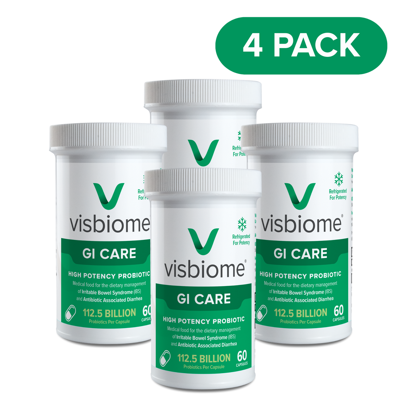 Visbiome GI Care High Potency Probiotic Capsules - 4 Pack | Visbiome®